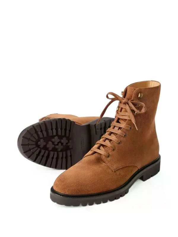 Brunello Cucinelli Lace-up Suede Ankle Boots