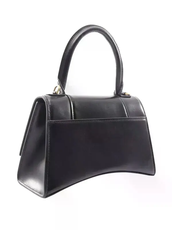 Balenciaga Small Leather Hourglass Top Handle Bag