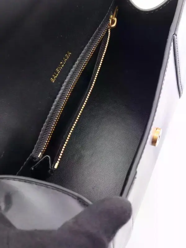 Balenciaga Small Leather Hourglass Top Handle Bag