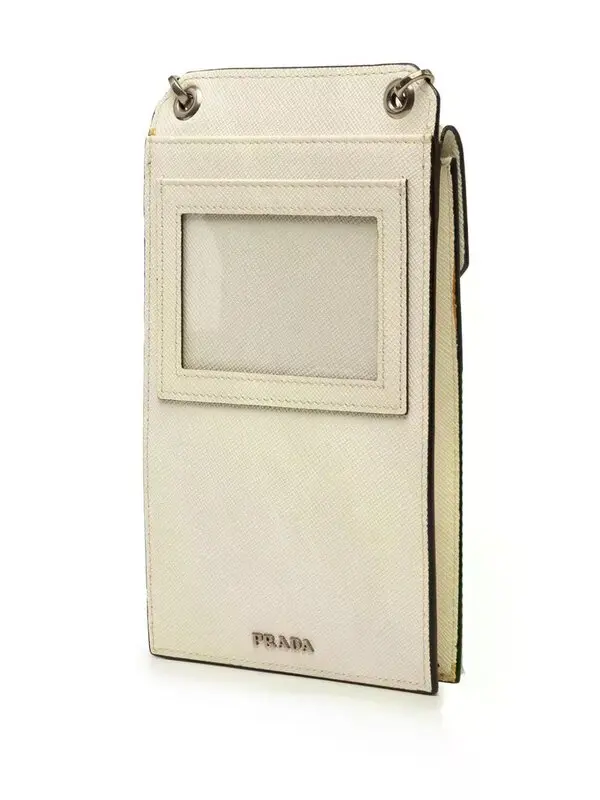 Prada 2000-2026 Saffiano Patch Phone Holder Satchel