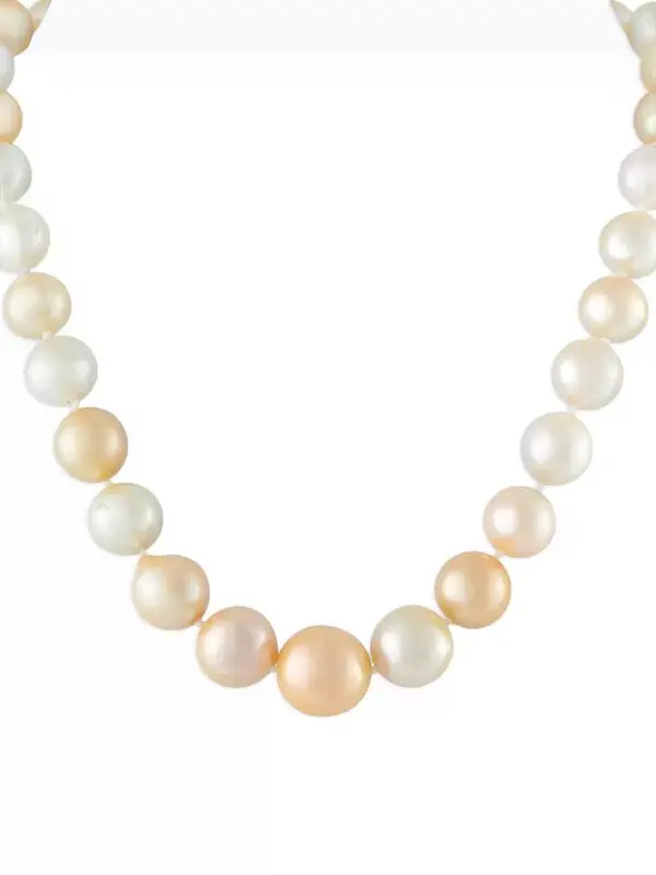 LB EXCLUSIVE South Sea Pearl Necklace With 18k Yellow Gold Clasp - Neutrals