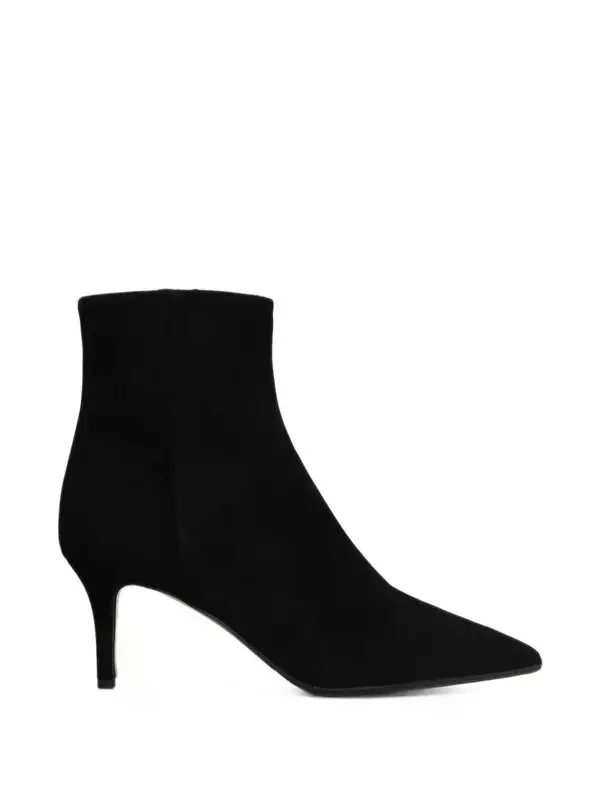 FABIO RUSCONI Pointed-toe Suede Boots - Black