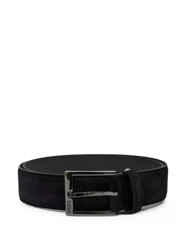 BOSS Suede-finish Buckle Belt