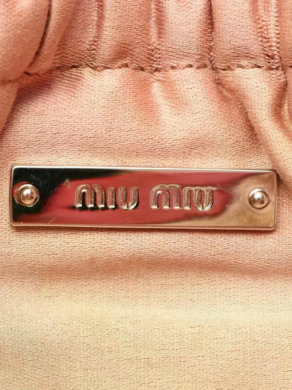 Miu Miu 2010-2015 Matelasse Nappa Crystal Chain Satchel