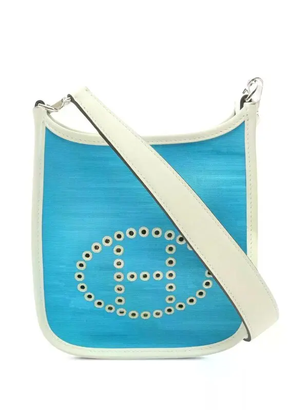 Hermès 2023 Toile Officier And Swift Neo Evelyne 16 Crossbody Bag - Blue