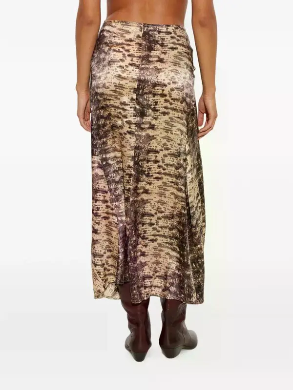 Isabel Marant Étoile Laren Ruched Midi Skirt - Neutrals