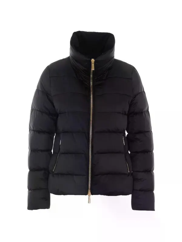 MOORER Argentea Quilted High-neck Jacket - Black