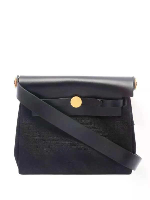 Hermès Herbag Zip 20 Crossbody Bag - Black