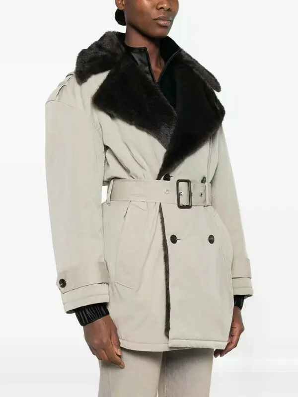 Alexander Wang Belted Double-breasted Coat - Neutrals