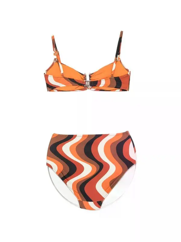DAZE DAYZ Abstract Print U-ring Bikini