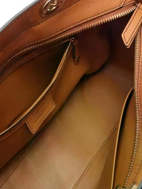 Dior Grained Calfskin Lady D Sire Satchel - Brown