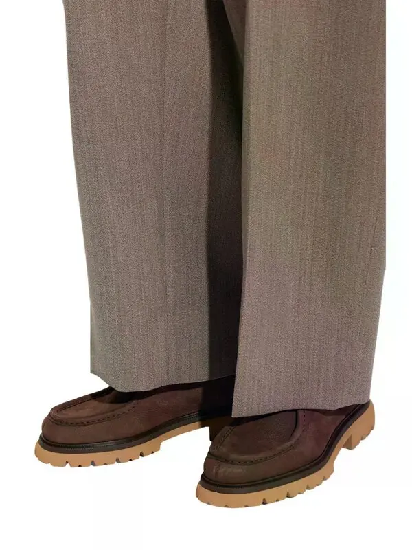 FERRAGAMO Stanley Leather Loafers