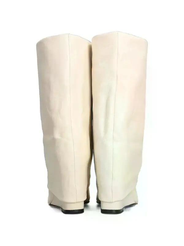 THE SELLER Pointed-toe Wedge Leather Boots