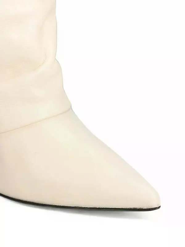 THE SELLER Pointed-toe Wedge Leather Boots