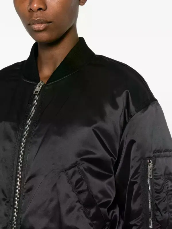 Alexander Wang Satin-finish Bomber Jacket