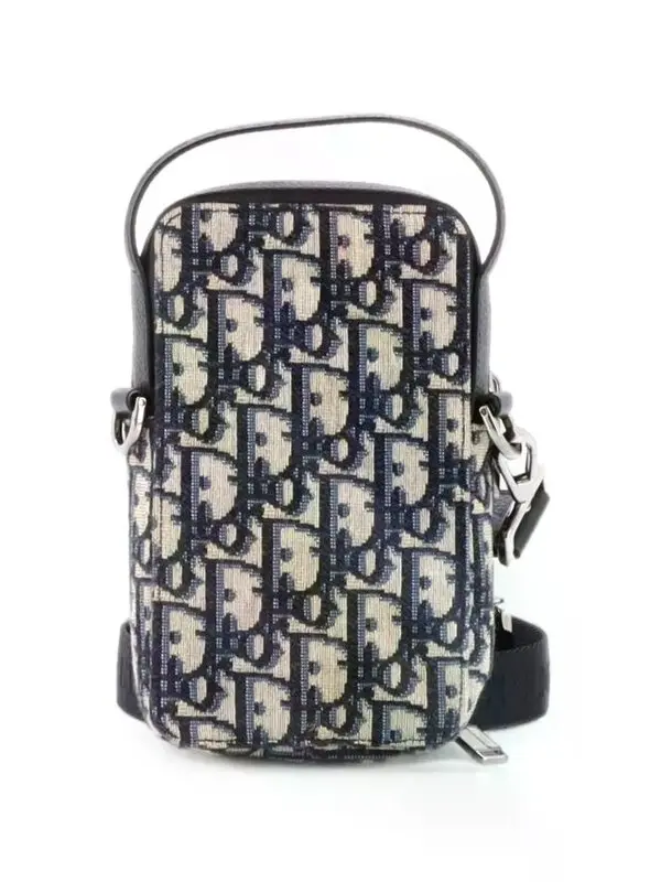 Dior Rider Pouch Oblique Canvas Micro Crossbody Bag - Blue