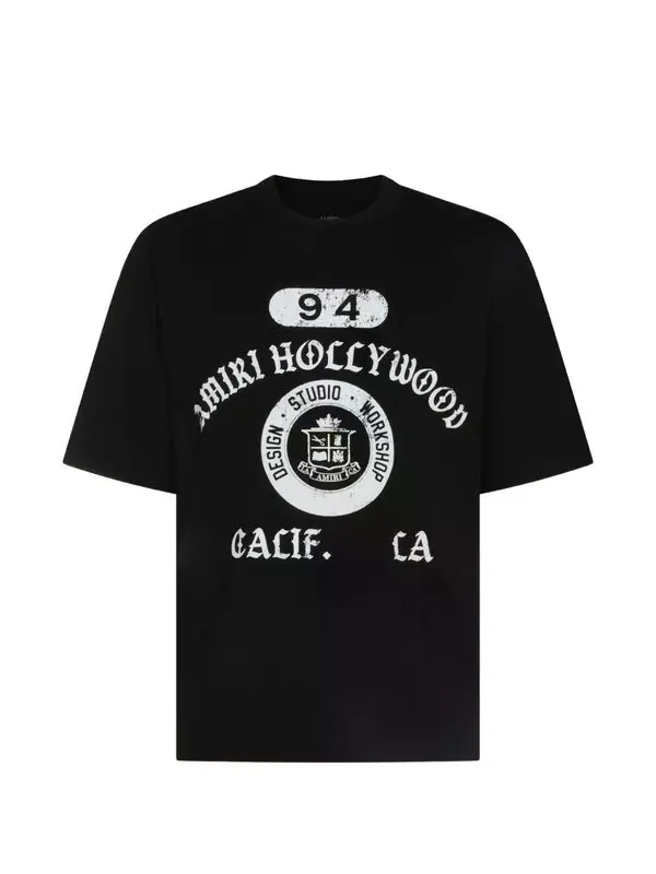 Amiri Graphic-print Cotton T-shirt - Black