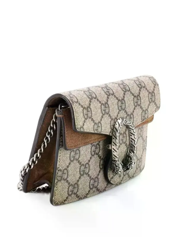 Gucci Dionysus Bag Gg Coated Canvas Super Mini Crossbody Bag