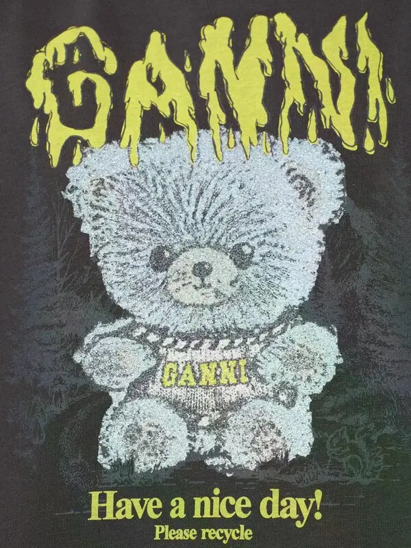GANNI Graphic-print T-shirt