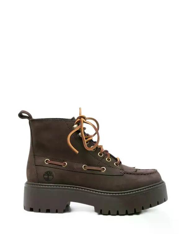 Timberland Lace-up Platform Boots - Brown