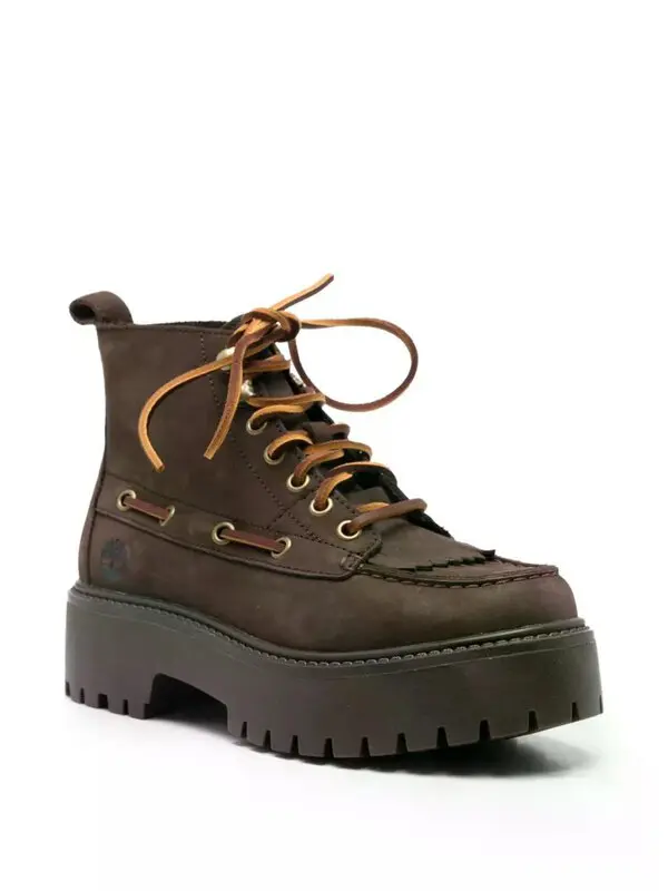 Timberland Lace-up Platform Boots - Brown