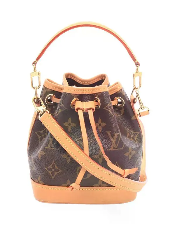 LOUIS VUITTON 2021-2026 Monogram Nano Noe Bucket Bag - Brown