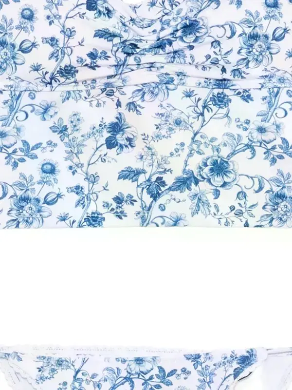 DAZE DAYZ Floral Print Bandeau Bikini