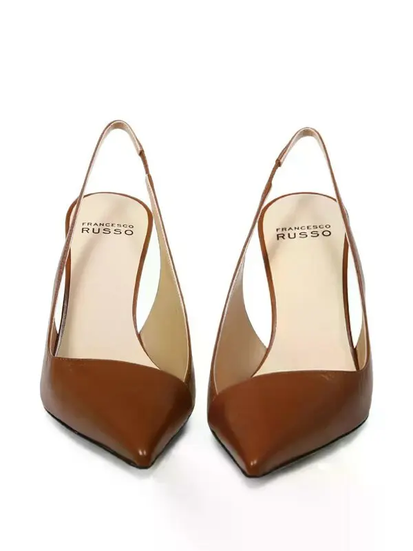 FRANCESCO RUSSO Slingback Pointed-toe Pumps