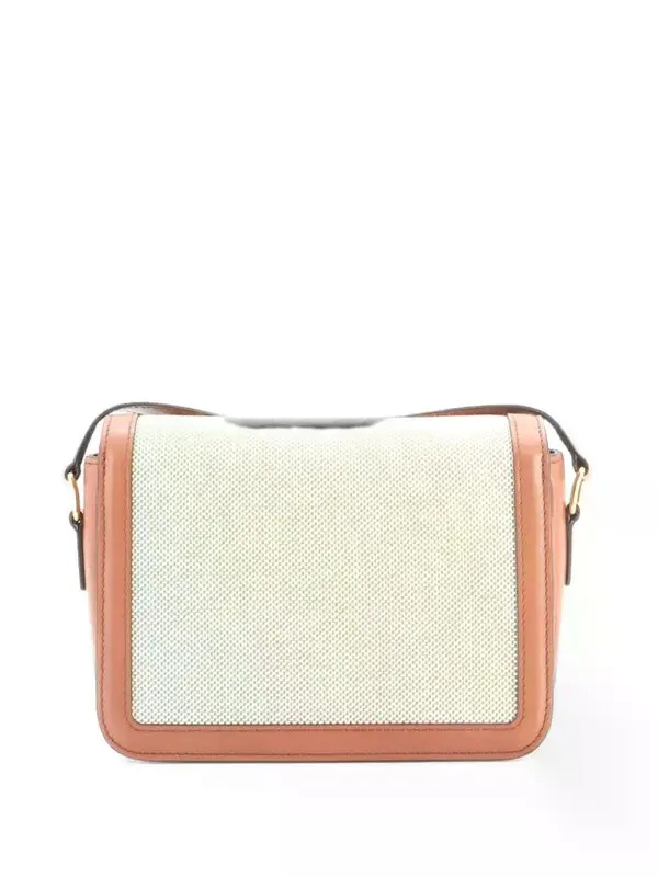 Celine Triomphe Shoulder Bag Canvas And Leather Teen Crossbody - Brown