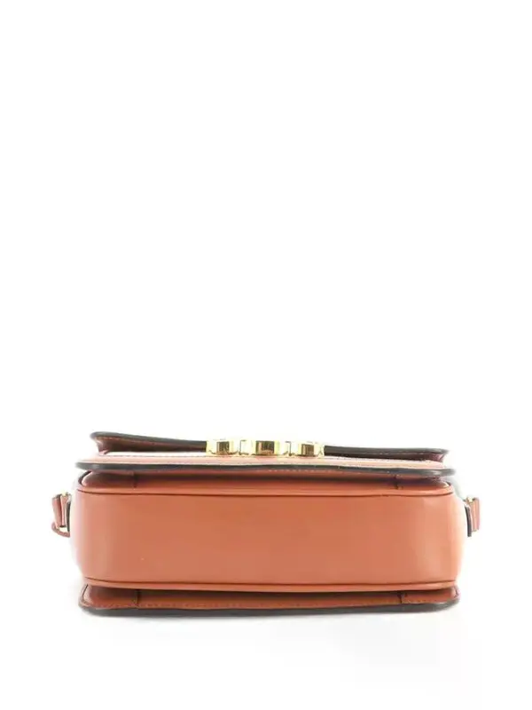 Celine Triomphe Shoulder Bag Canvas And Leather Teen Crossbody - Brown
