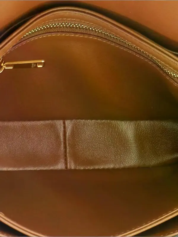 Celine Triomphe Shoulder Bag Canvas And Leather Teen Crossbody - Brown