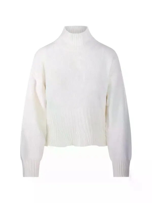 ALLUDE Ribbed-knit Roll-neck Sweater