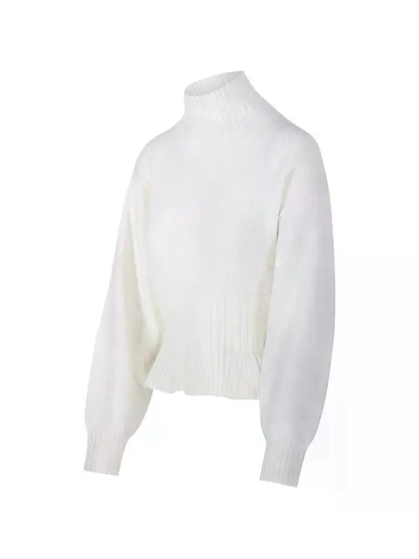 ALLUDE Ribbed-knit Roll-neck Sweater