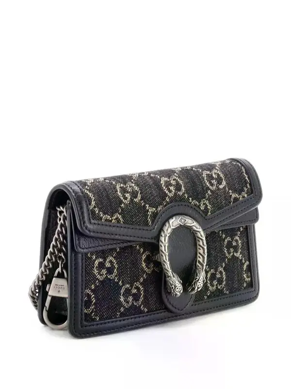 Gucci Dionysus Bag Gg Denim Super Mini Crossbody Bag