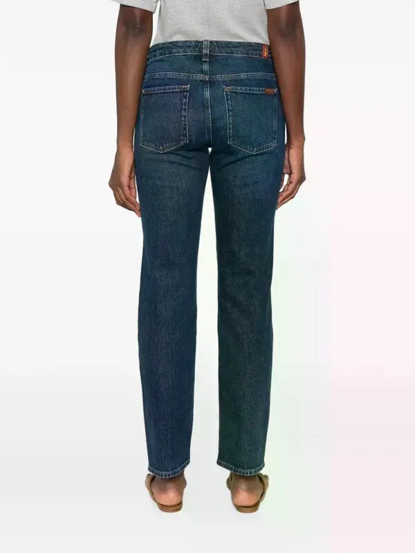 SEVEN Straight-leg Jeans With Logo Patch