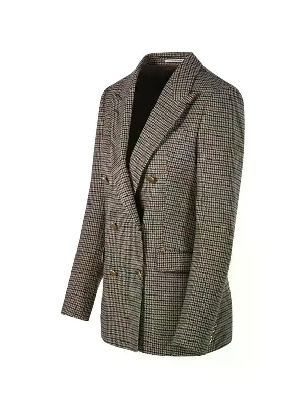 Tagliatore Parigi Houndstooth Double-breasted Blazer
