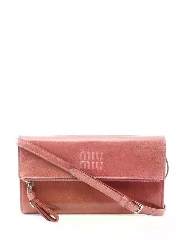 Miu Miu Vitello Shine Cross Body Bag - Pink
