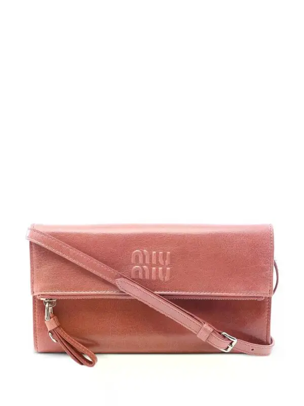 Miu Miu Vitello Shine Crossbody Bag - Pink