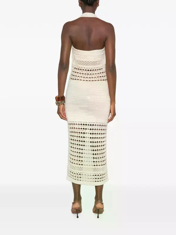 Retrofete Jaycee Crochet Halterneck Dress