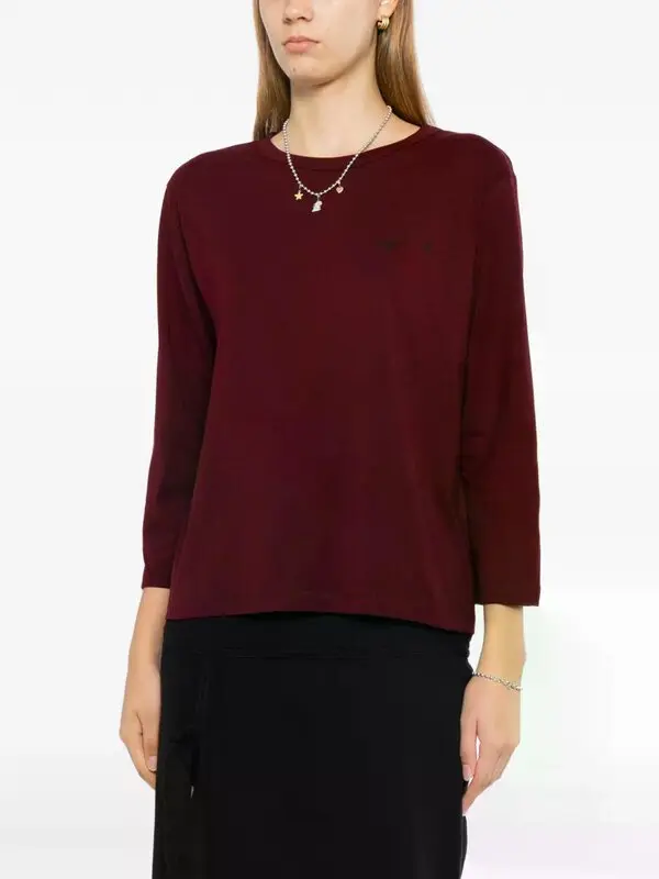 AGNES B. Logo-print Long-sleeve T-shirt