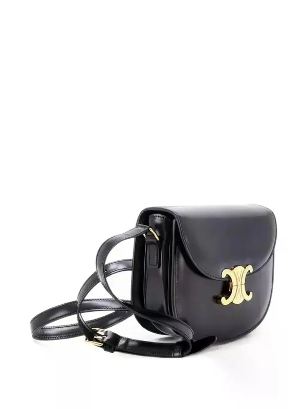 Celine Triomphe Besace Clea Flap Bag Leather Shoulder Bag