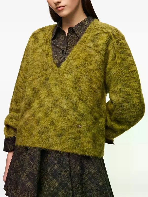 GANNI Jumper In Brushed Mohair