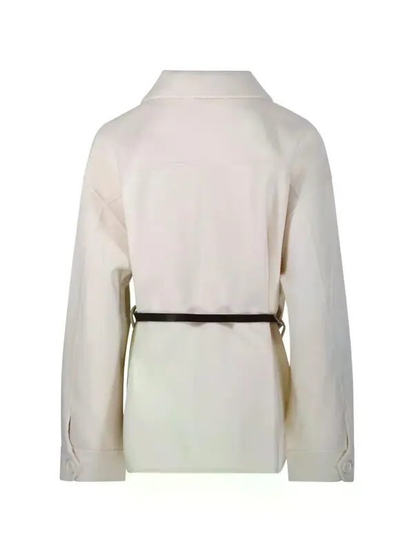 P.a.r.o.s.h Floral-appliqué Belted Jacket
