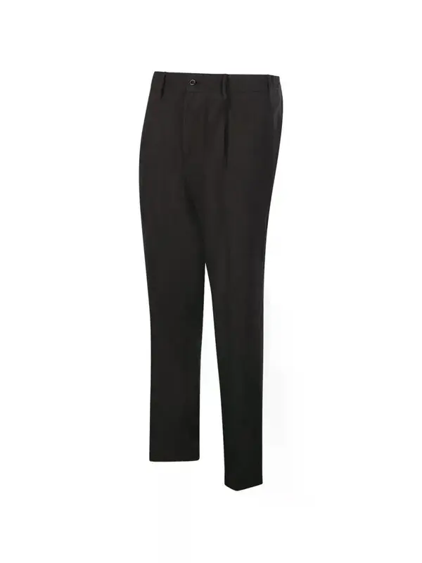 SANTANIELLO Pleated Tapered-leg Trousers