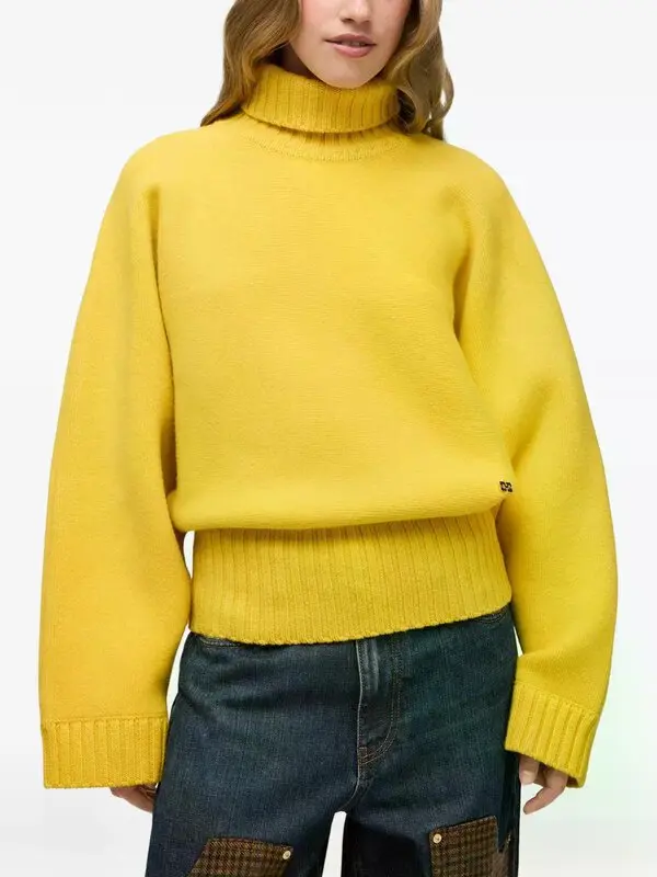 GANNI Turtleneck In Double Knit