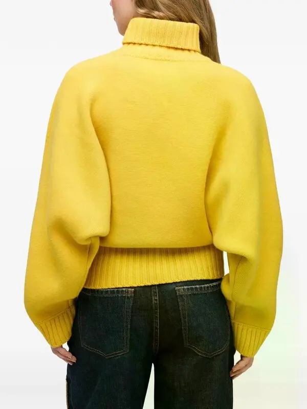 GANNI Turtleneck In Double Knit