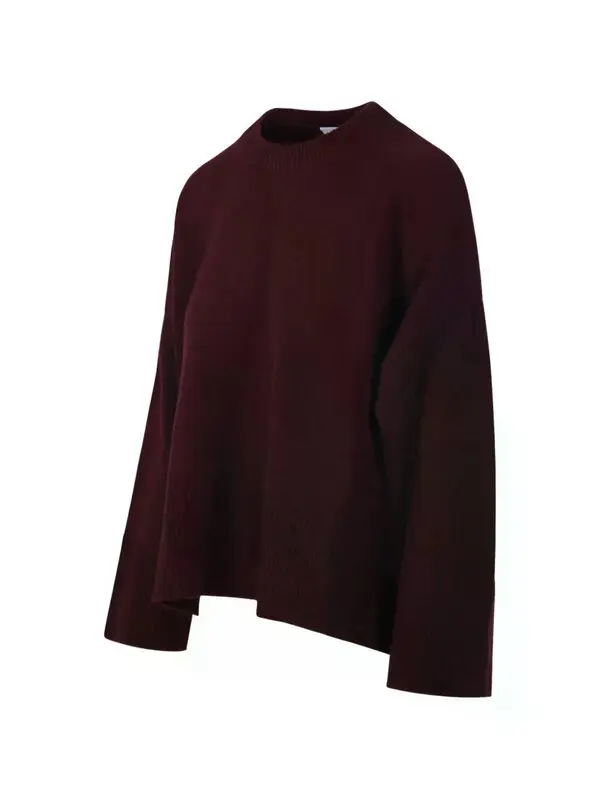 BEYOU Ribbed-knit Crew-neck Sweater