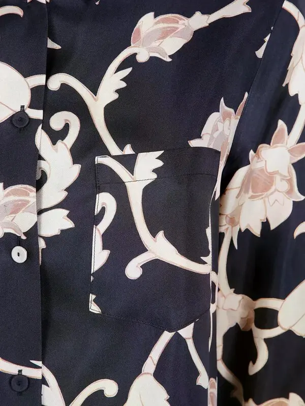 La DoubleJ Floral-print Silk Shirt