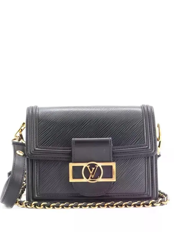 LOUIS VUITTON Dauphine Epi Leather Mini Shoulder Bag - Black