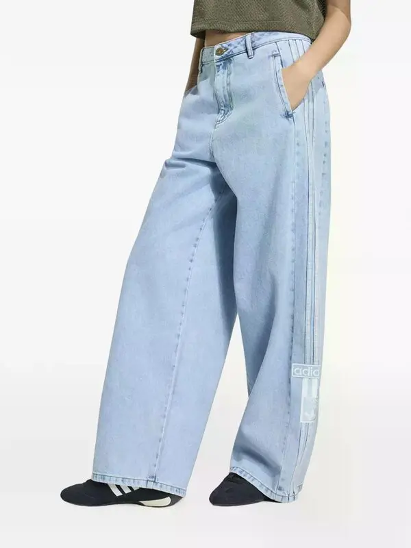 Adidas Adibreak Wide-leg Jeans - Blue